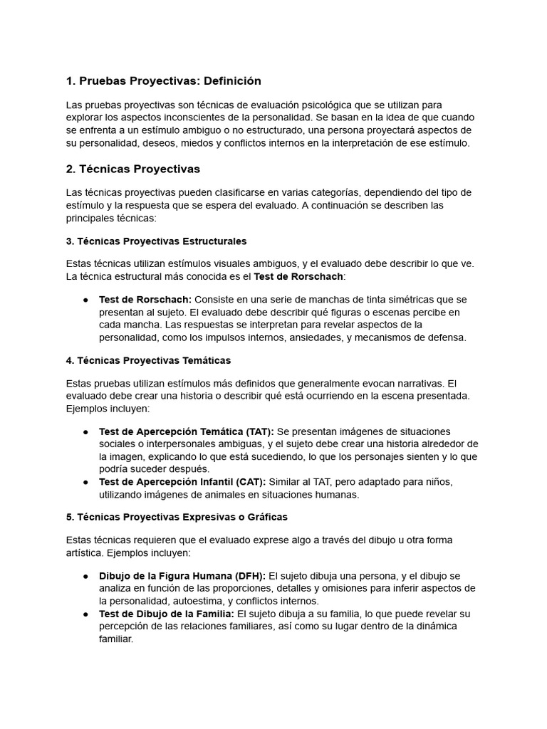 2.5 Puebas Proyectivas | PDF | Las emociones | Neurociencia