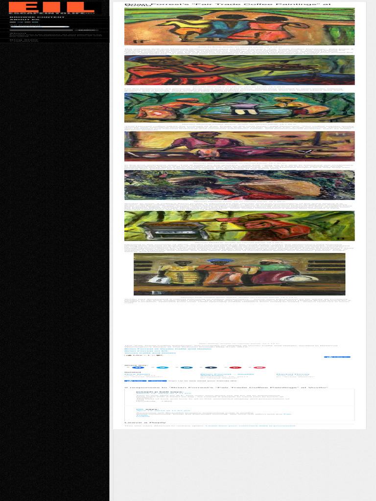 Brian Forrest’s “Fair Trade Coffee Paintings” at… | PDF | Coffee | Fair ...