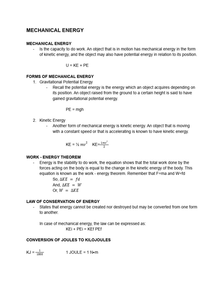 6. Q3 - SCIENCE (Mechanical Energy) | PDF