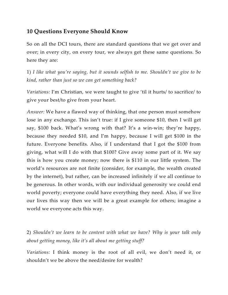 10 Questions v3 | PDF | Tibet | Dalai Lama