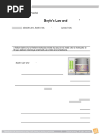 PhET Gas Laws Intro | PDF | Gases | Temperature