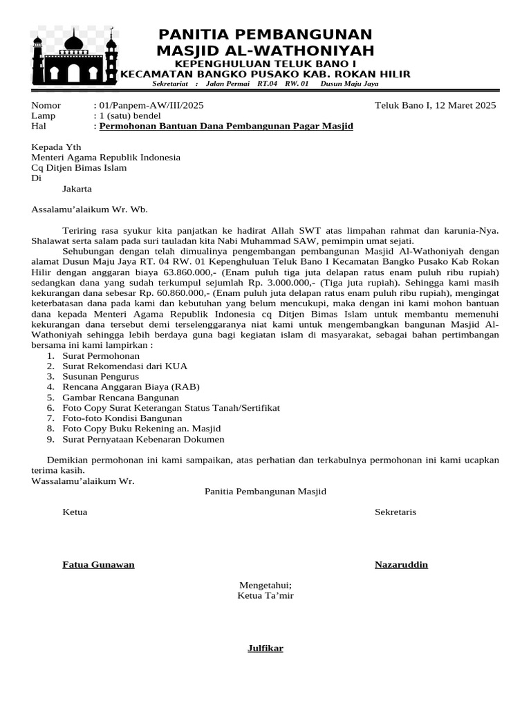 Surat Permohonan | PDF