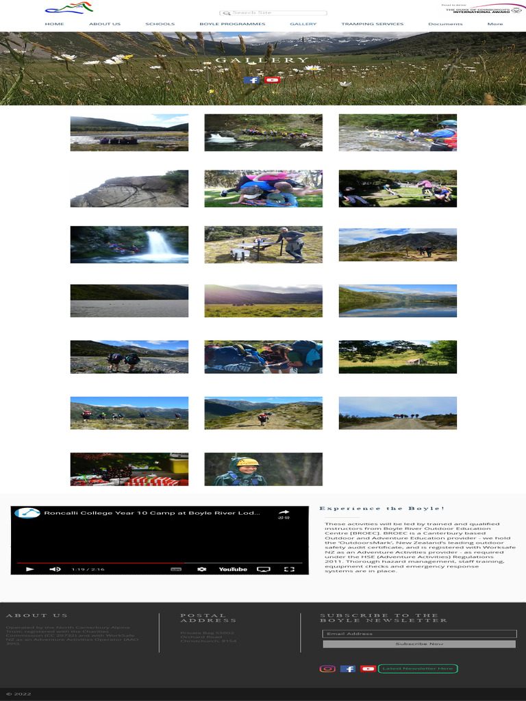 Boyle River Outdoor Education Services | PDF