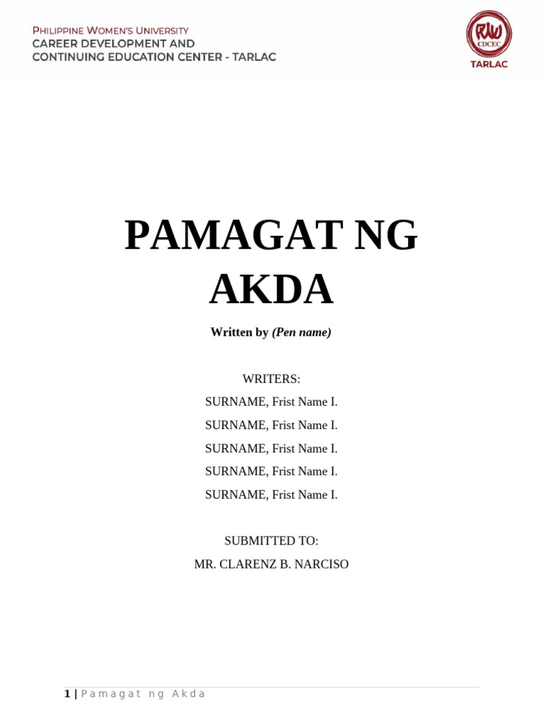 Short Story Format | PDF
