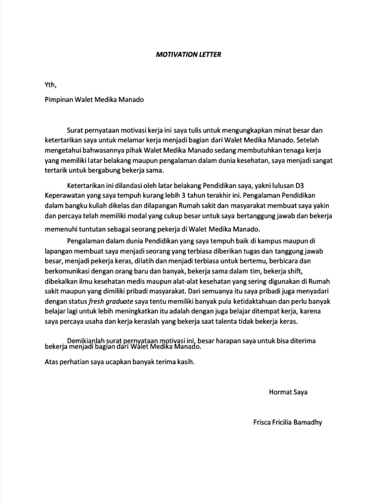 PDF Motivation Letter Compress | PDF