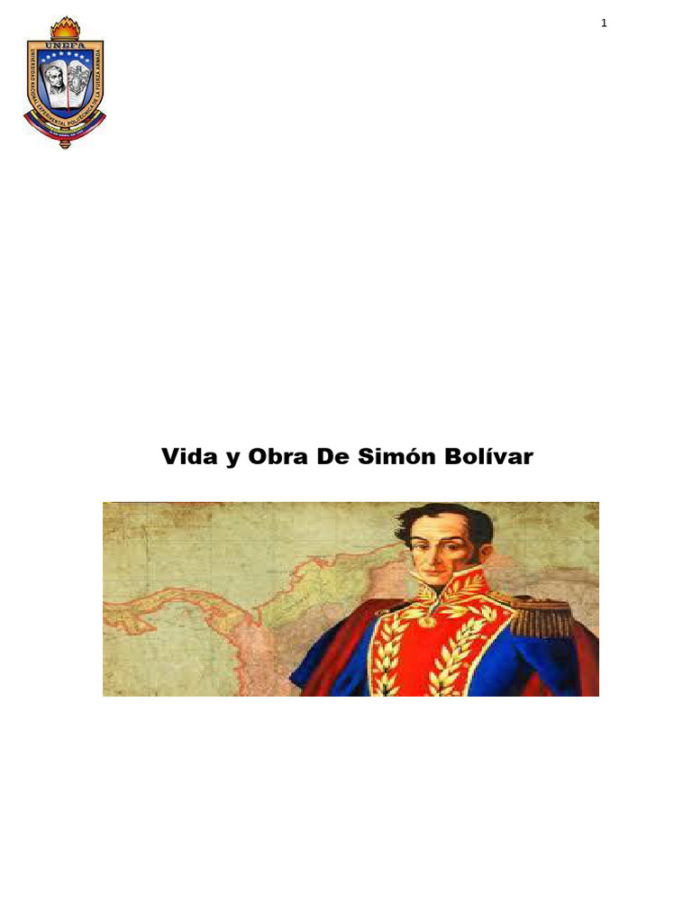Vida Obra de Simon Bolivar | PDF | Venezuela | America latina