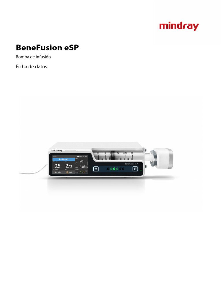 BeneFusion PERFUSOR | PDF | Electrónica