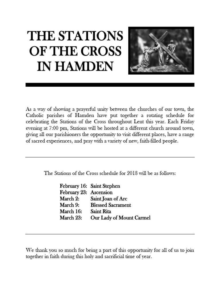 Stations of The Cross in Hamden | PDF