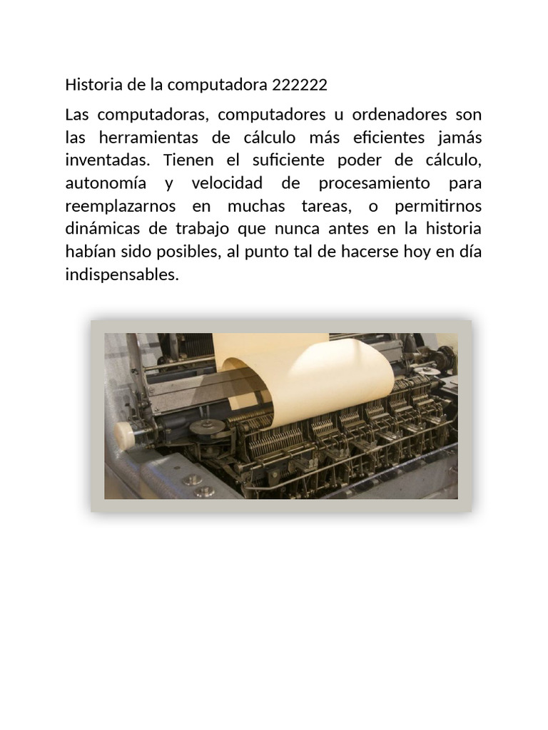 Historia de la computadora2 | PDF