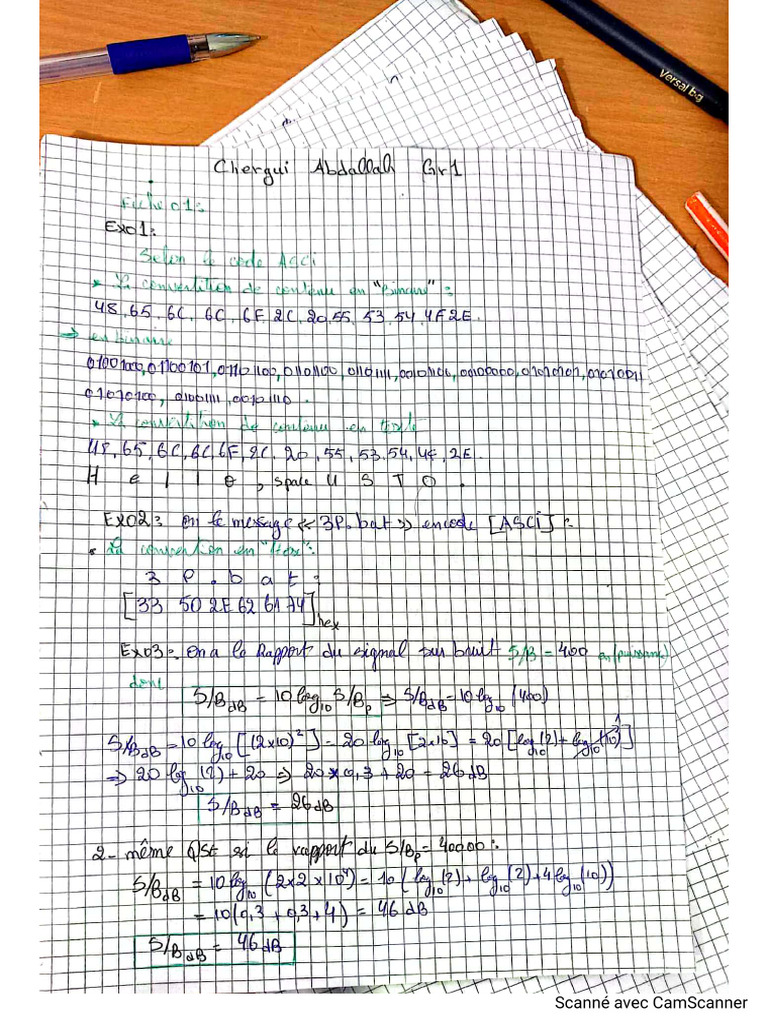 Solution Fiche TD 01+02 | PDF