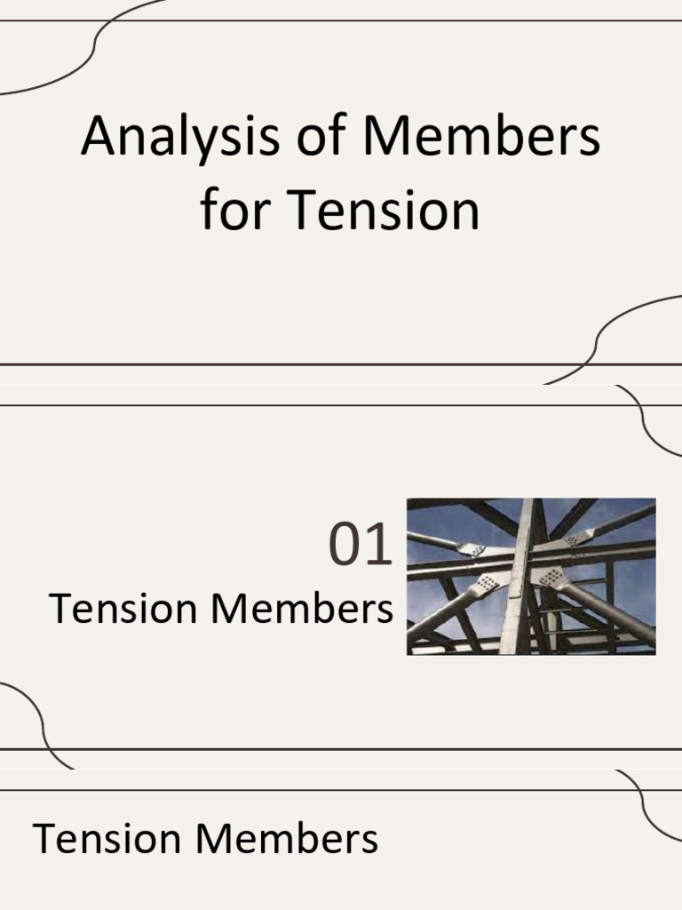 Tension Member Analysis and Design Guide | PDF | Strength Of Materials ...