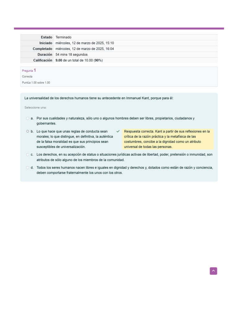 Evaluacion Modulo 1 ABC de Los Derechos Humanos | PDF | Libertad | Derechos humanos