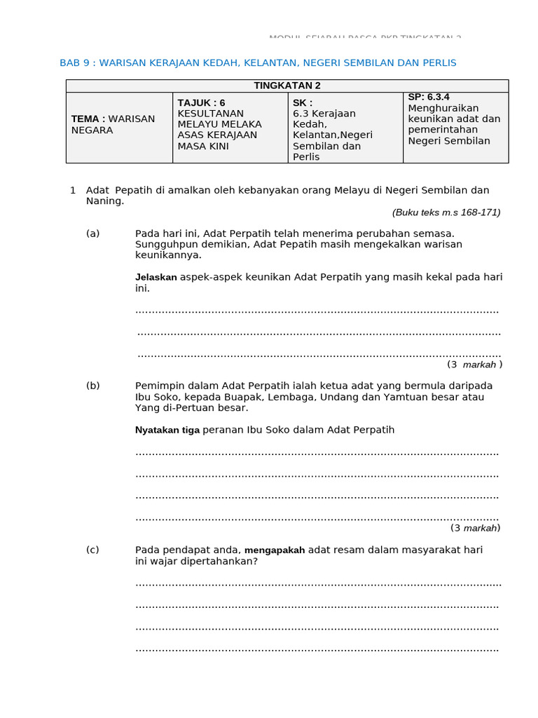 169 Struktur Tingkatan 2-58-64 | PDF