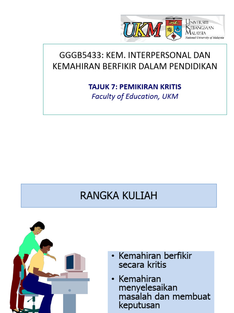 TAJUK 7 PEMIKIRAN KRITIS.ppt | PDF