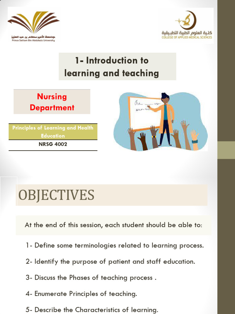 Principles of Health Education and Teaching | PDF | Learning | Teachers