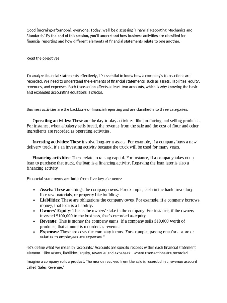 script for finman21 | PDF | Expense | Equity (Finance)