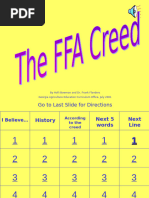 FFA Creed All Paragraphs | PDF | Agricultural Science | Agriculture
