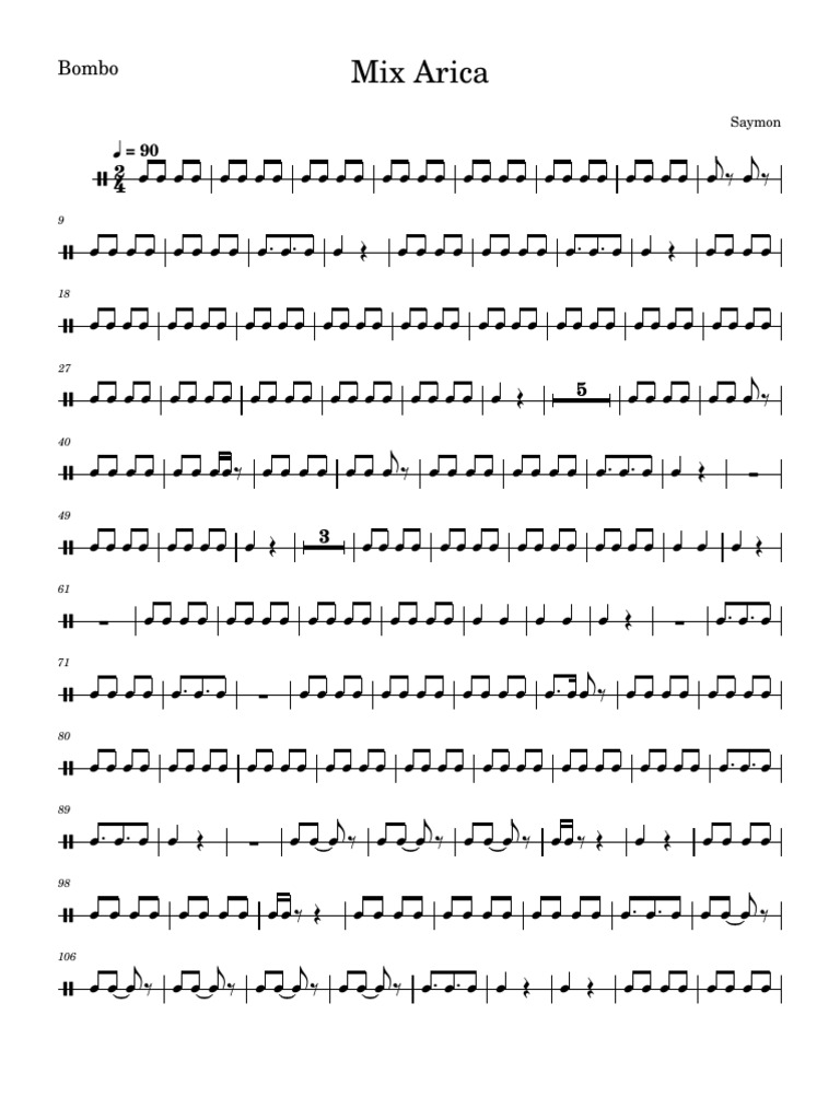 Mix Arica Bombo-Bombo | PDF