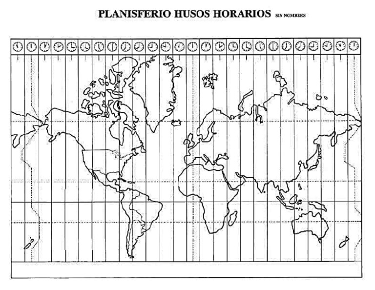 Mapa Husos Horarios | PDF
