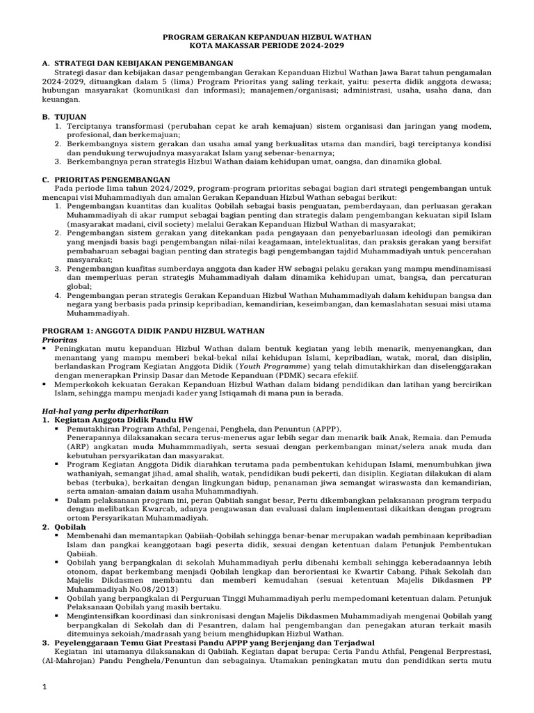 Rancangan Program | PDF