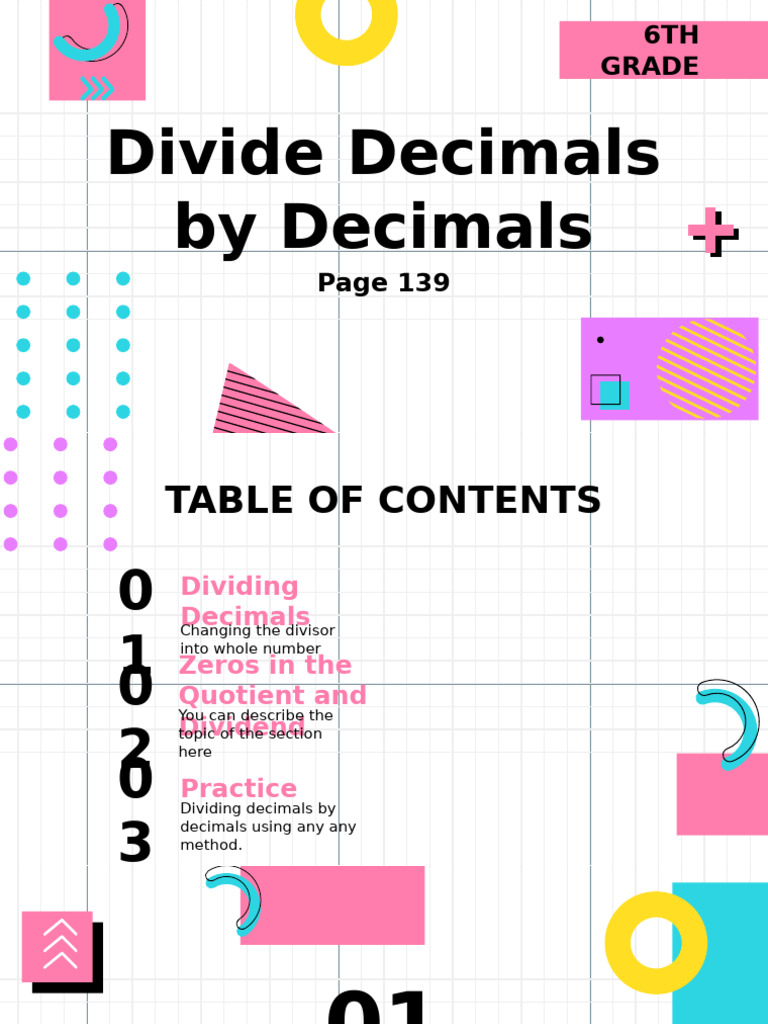 Dividing Decimals: 6th Grade Guide | PDF