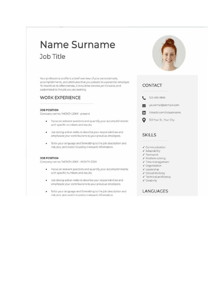 Inspiration Resume | PDF
