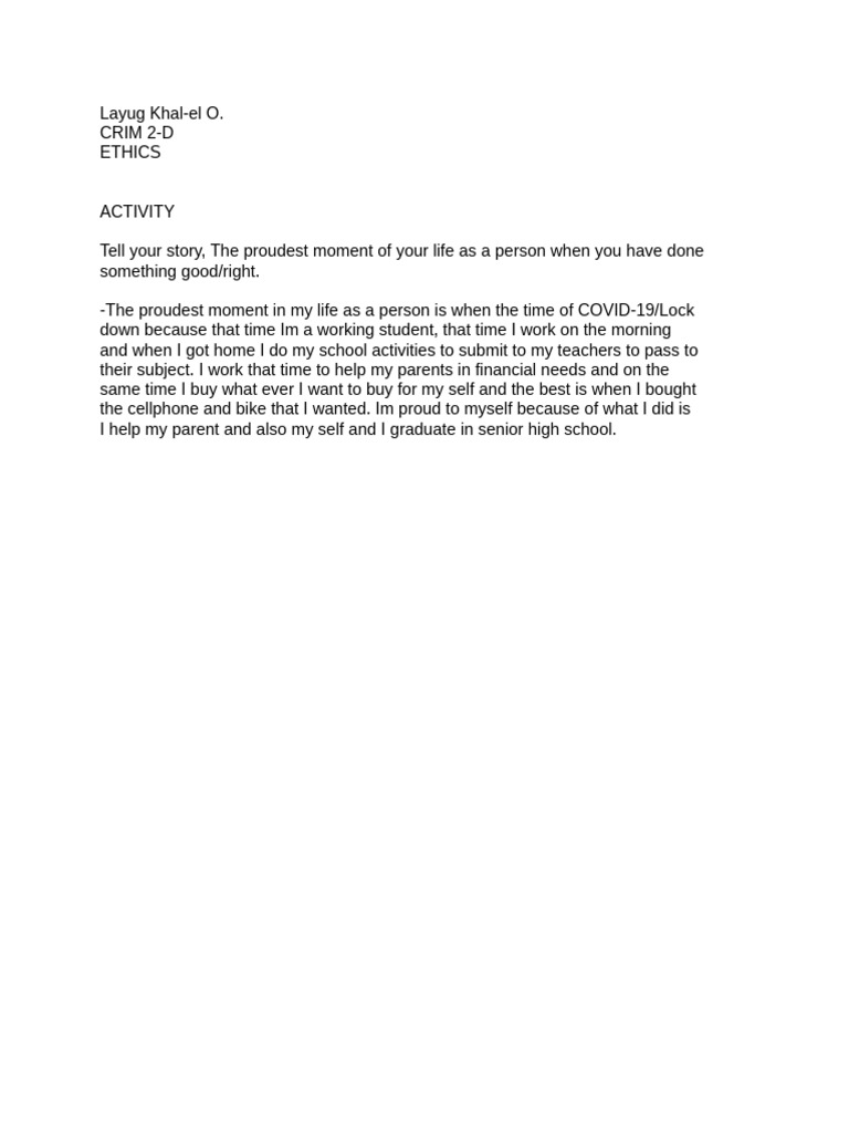 Layug Khal El, Crim2d | PDF