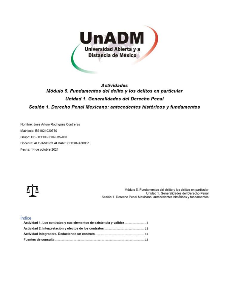 M5_U1_S1_JORC | PDF | Derecho penal | Castigos