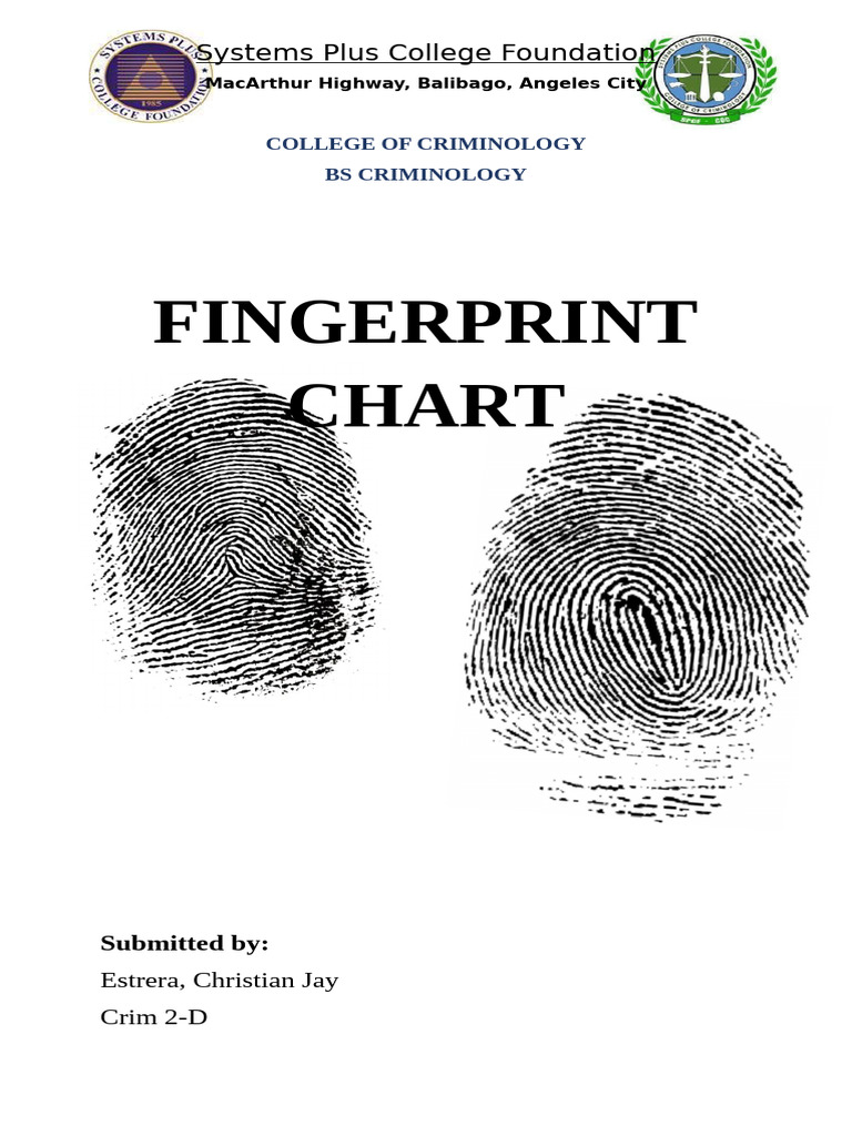Fingerprint-Chart-Template Estrera | PDF | Fingerprint | Hand