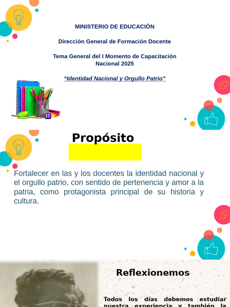 Tema General Identidad y Orgullo Patrio | PDF | Aprendizaje | Educación ...