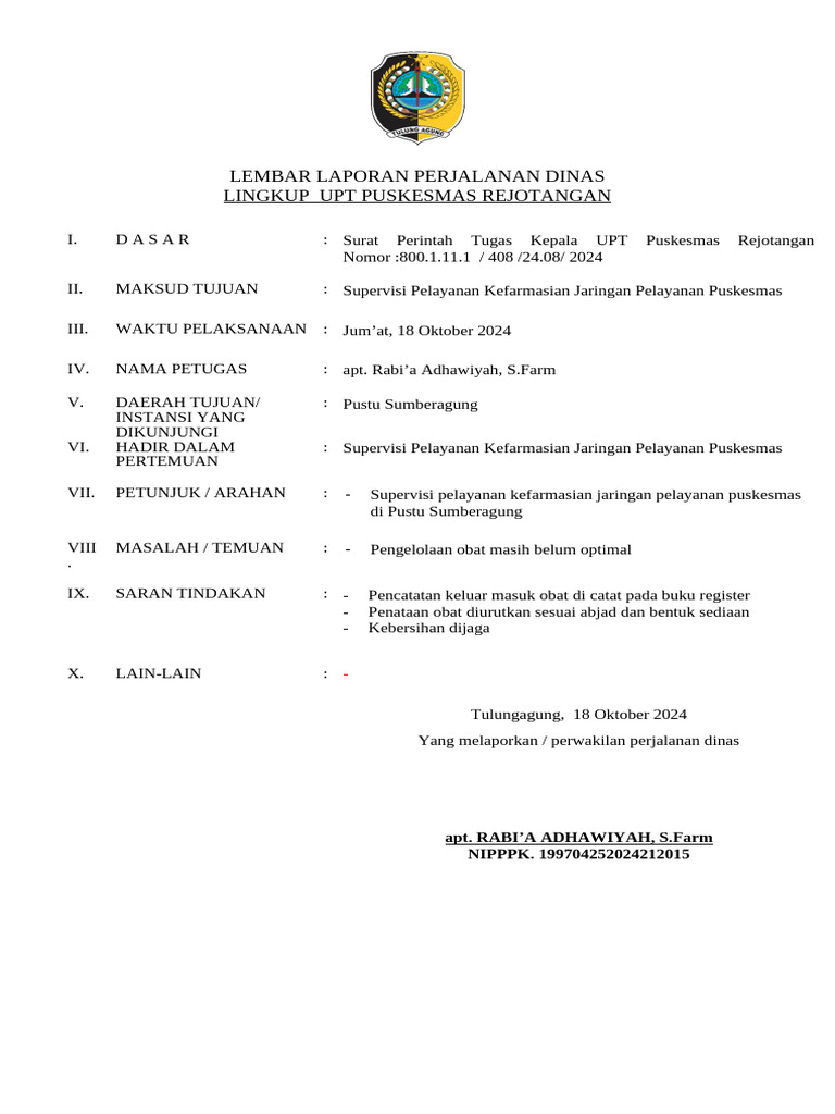 2. LPD PUSTU SUMBERAGUNG 18 OKTOBER 2024 | PDF