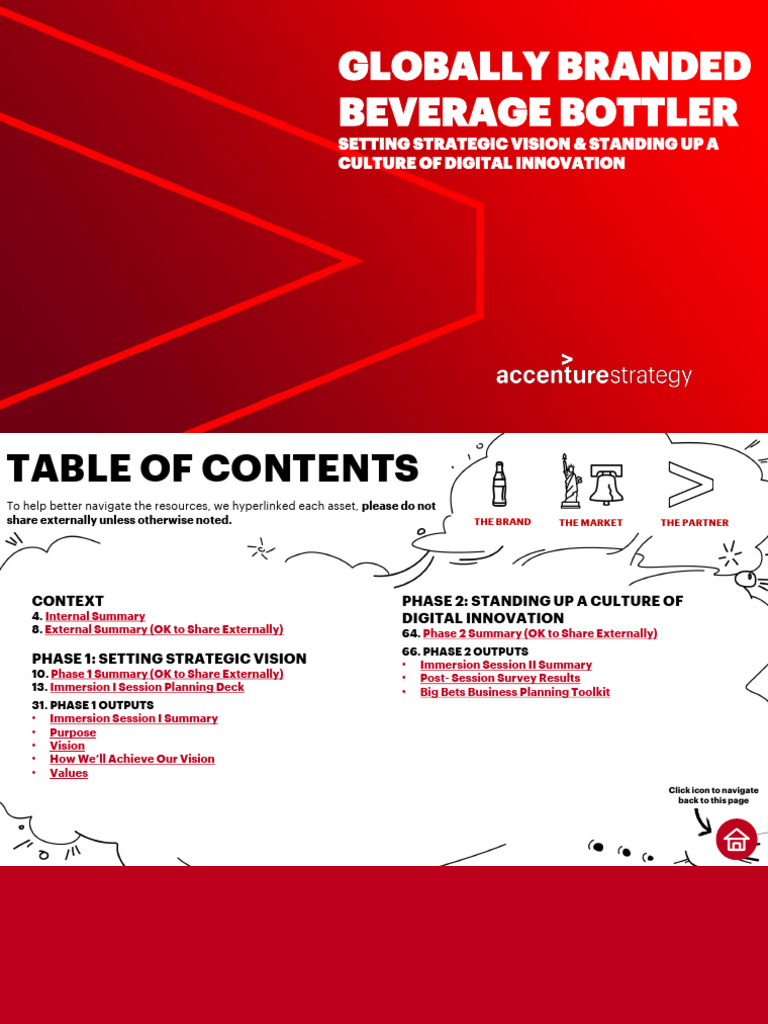 Culture Change Vision Example - Regional Bottler | PDF | Innovation ...