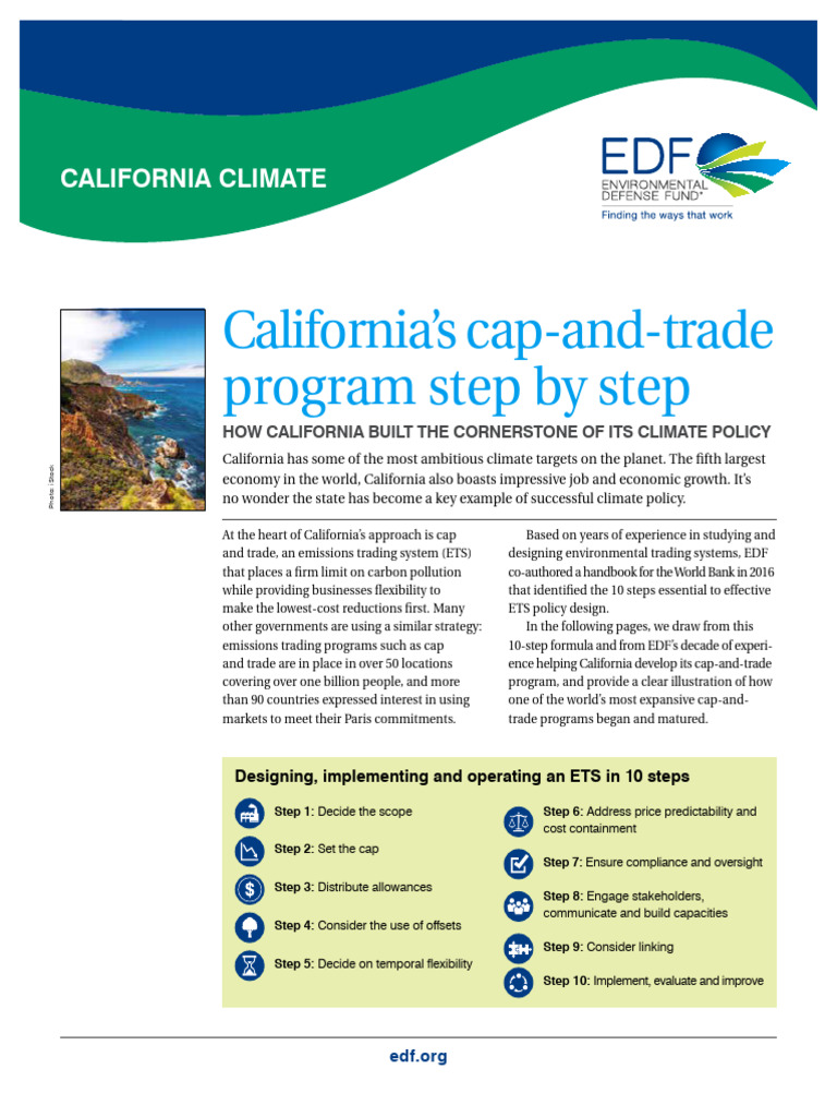 Californias Cap-and-Trade Program Step by Step | PDF | Emissions ...