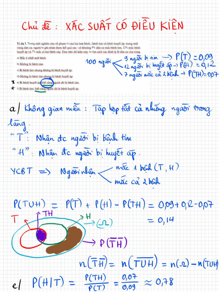 Xac Suat Co Dieu Kien Buoi 1 | PDF