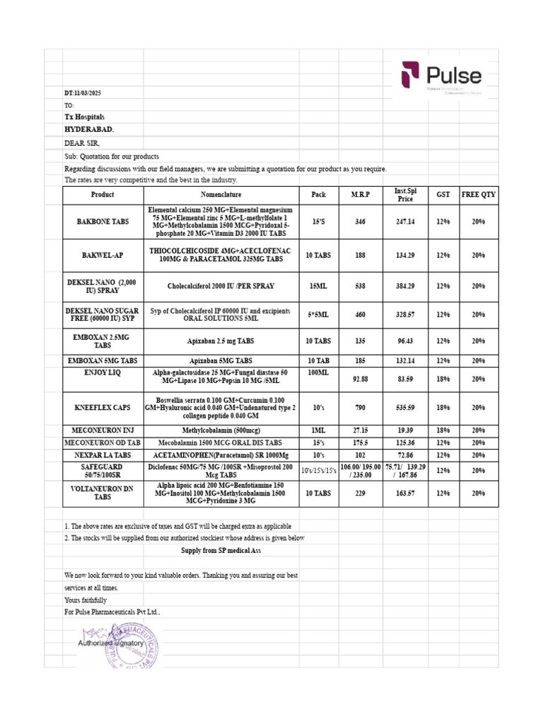 Qutation For All Products With Filter | PDF | Chemical Substances ...