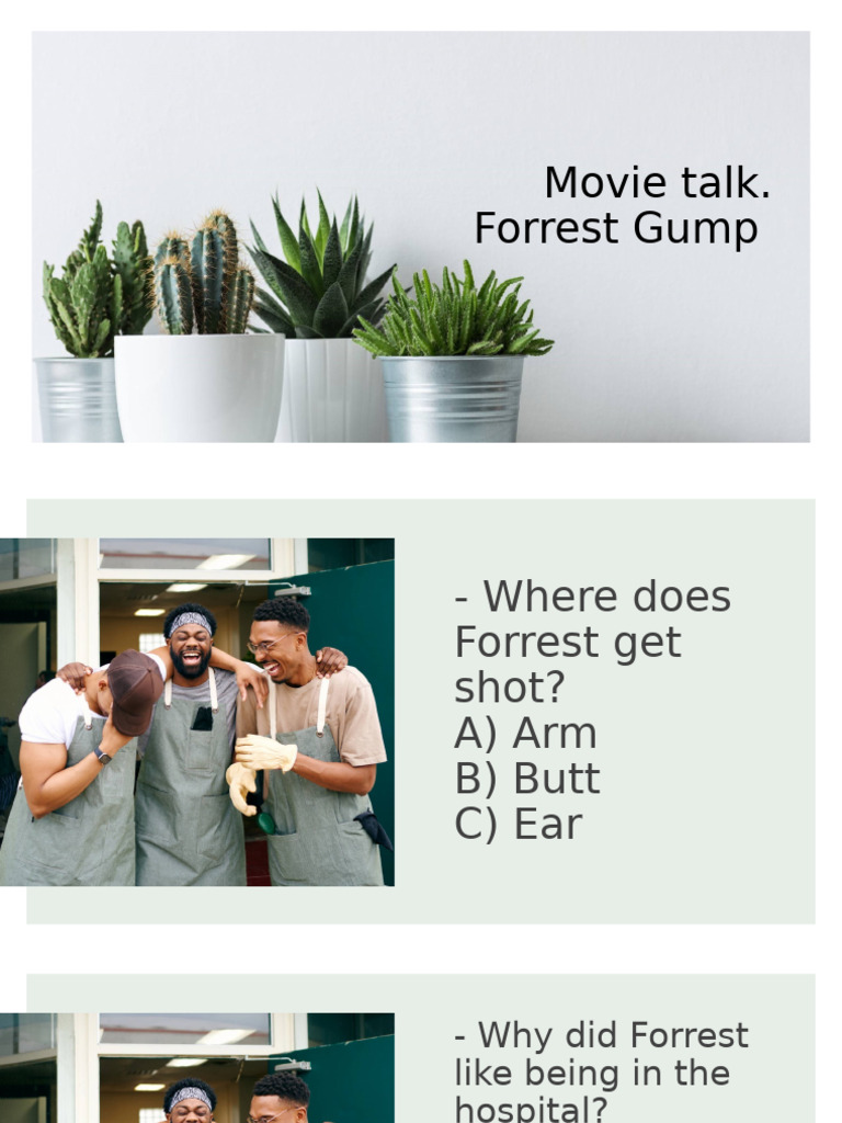 Forrest Gump Movie Quiz and Discussion | PDF