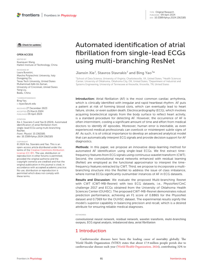 Paper 9 | PDF | Deep Learning | Electrocardiography