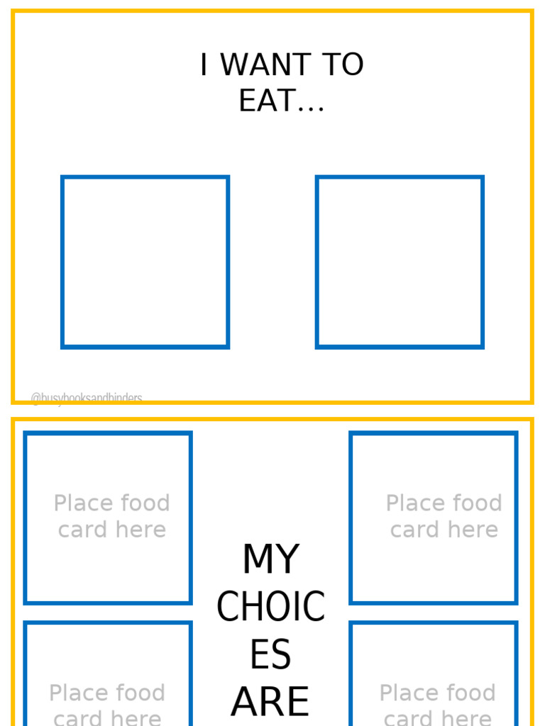 Food Choice Board | PDF