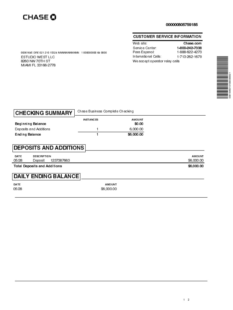 List | PDF | Chase Bank | Banking