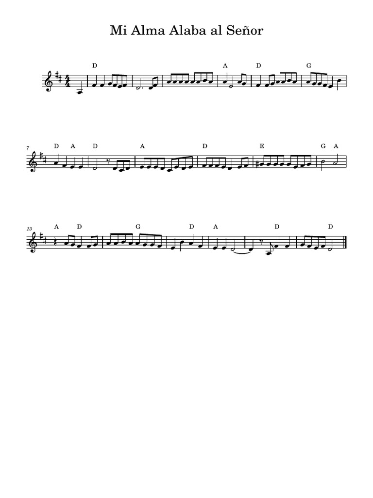 Mi Alma Alaba Al Senor | PDF