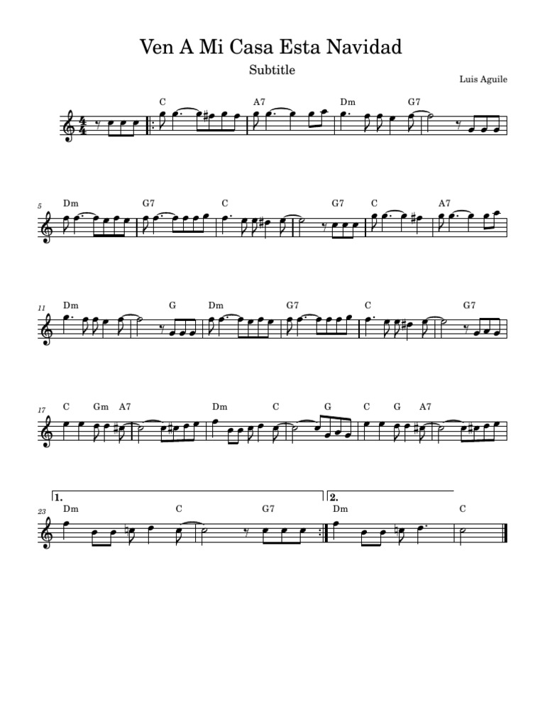 Ven A Mi Casa Esta Navidad | PDF