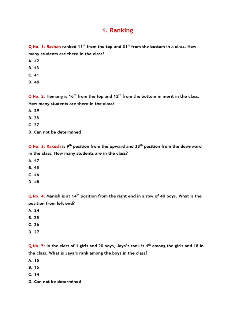 1 Ranking | PDF