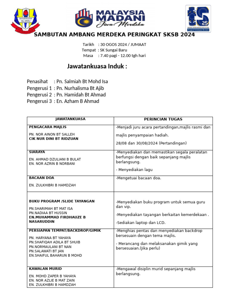 SAMBUTAN AMBANG MERDEKA | PDF