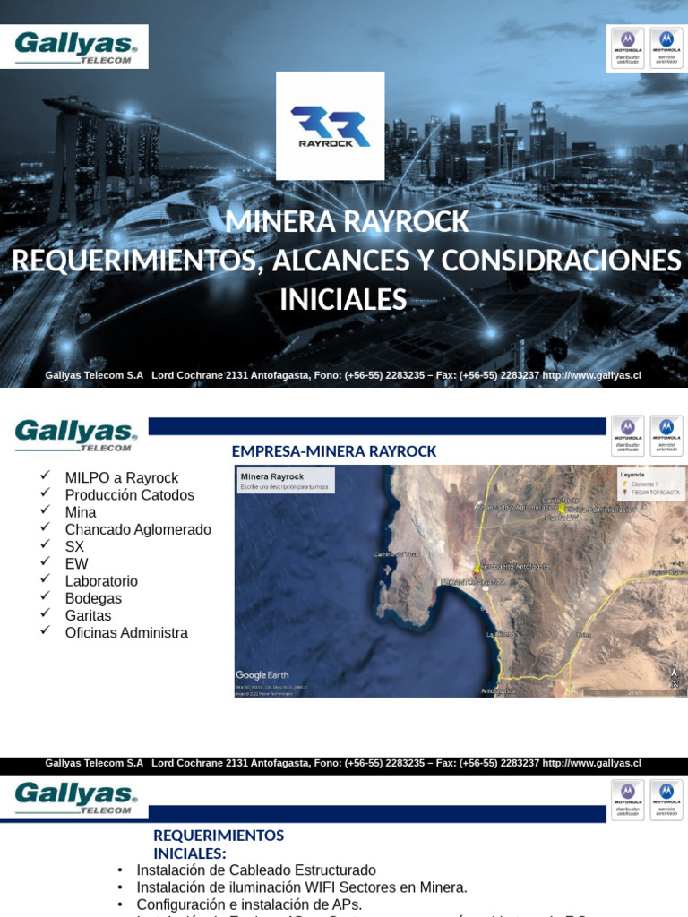 Visita Minera Rayrock - Rev 0 | PDF | Industrias de servicio ...