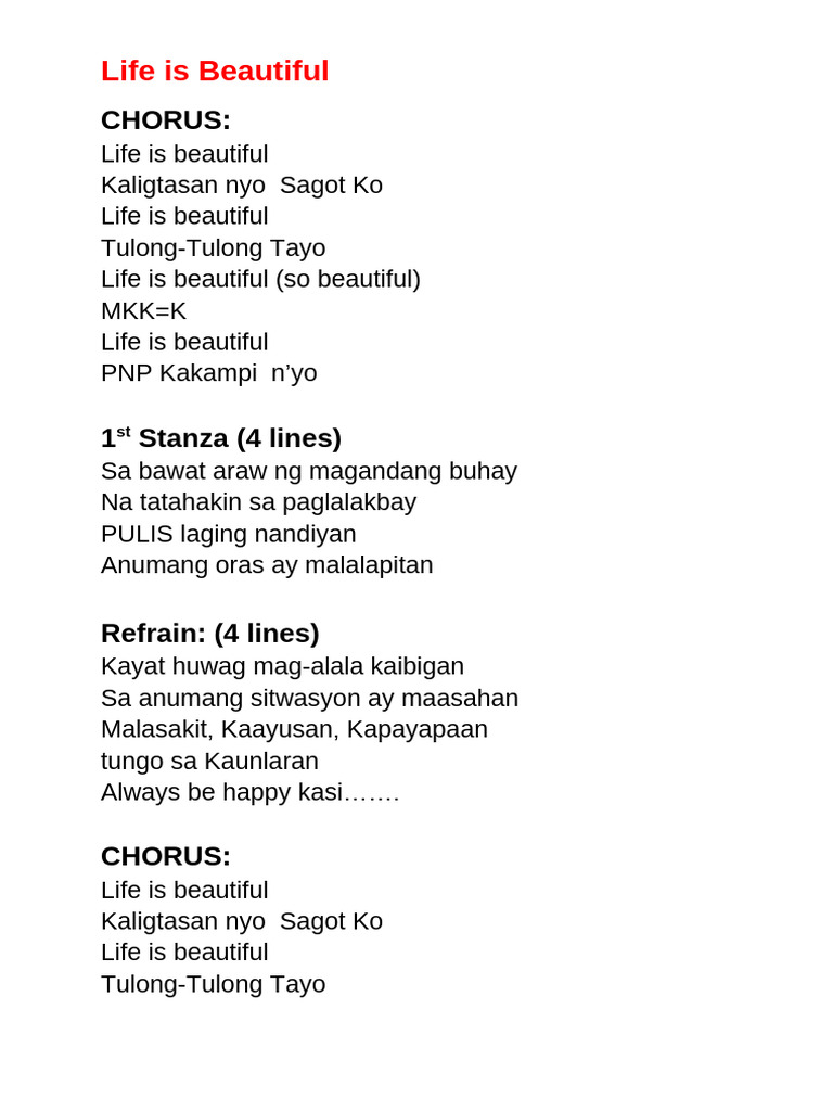 Life Is Beautiful | PDF