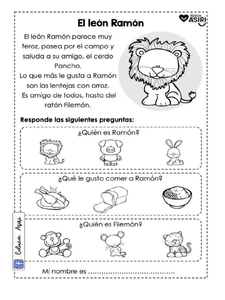 Cuento Leon Ramon | PDF