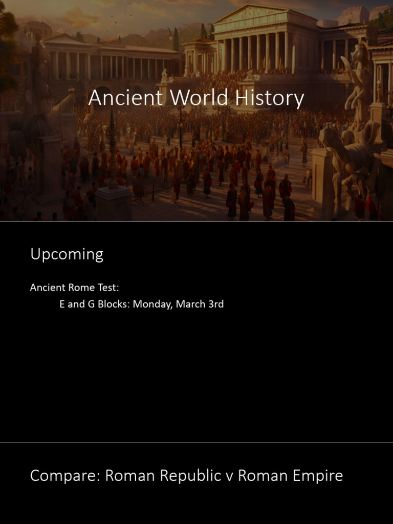 Roman Republic vs. Empire Overview | PDF | Roman Republic | Ancient Rome