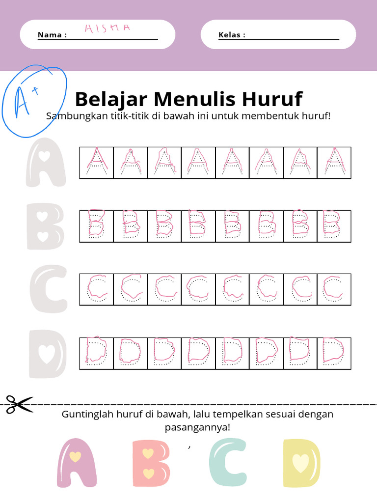 worksheet anak tk | PDF