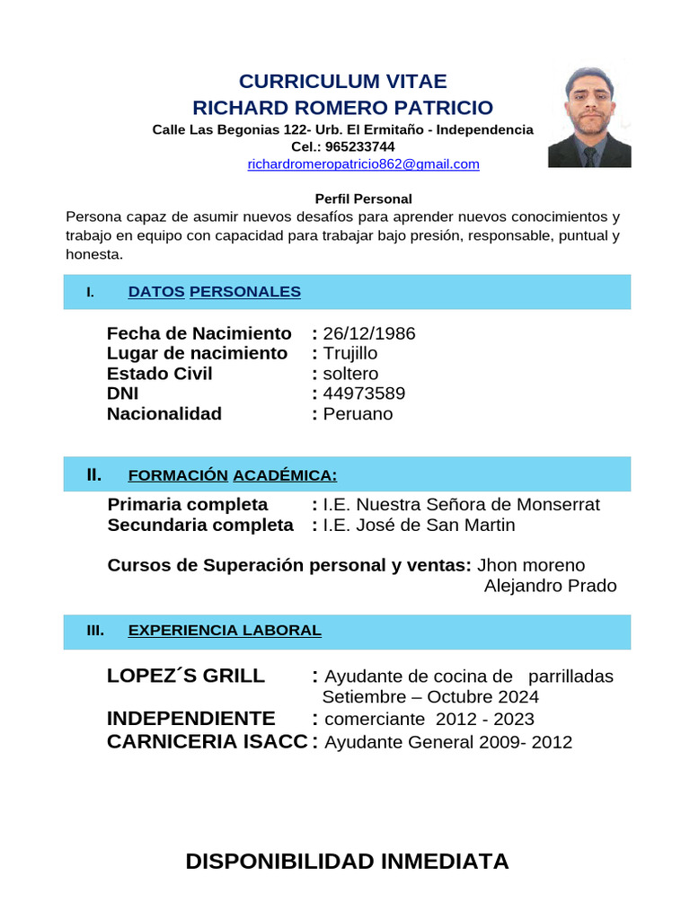 Richard CV | PDF