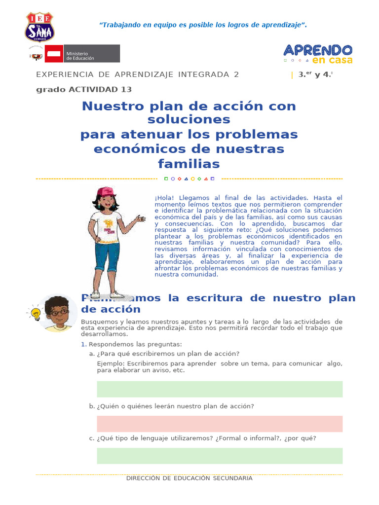 Actividad 13 - Experiencia 2 - 3ro y 4to | PDF | Aprendizaje | Racismo